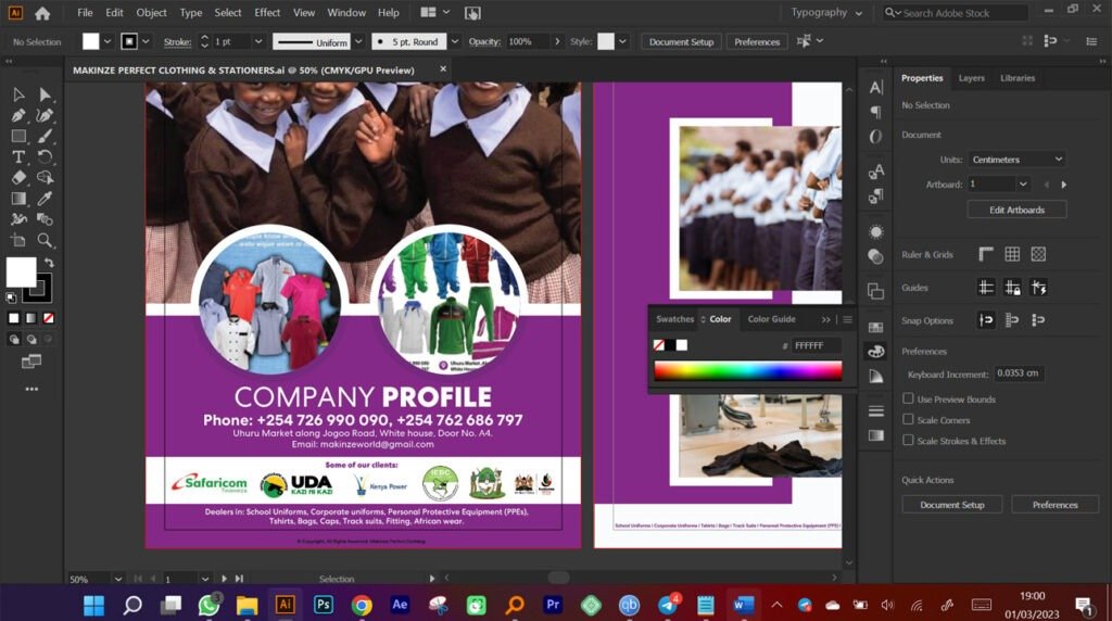 Learn how to design company profiles. - Elvis W.