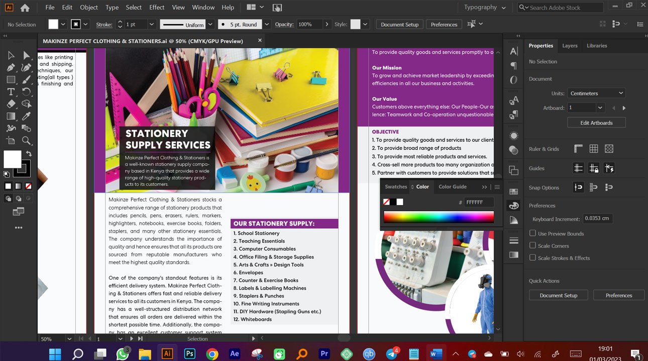 Learn how to design company profiles. - Elvis W.